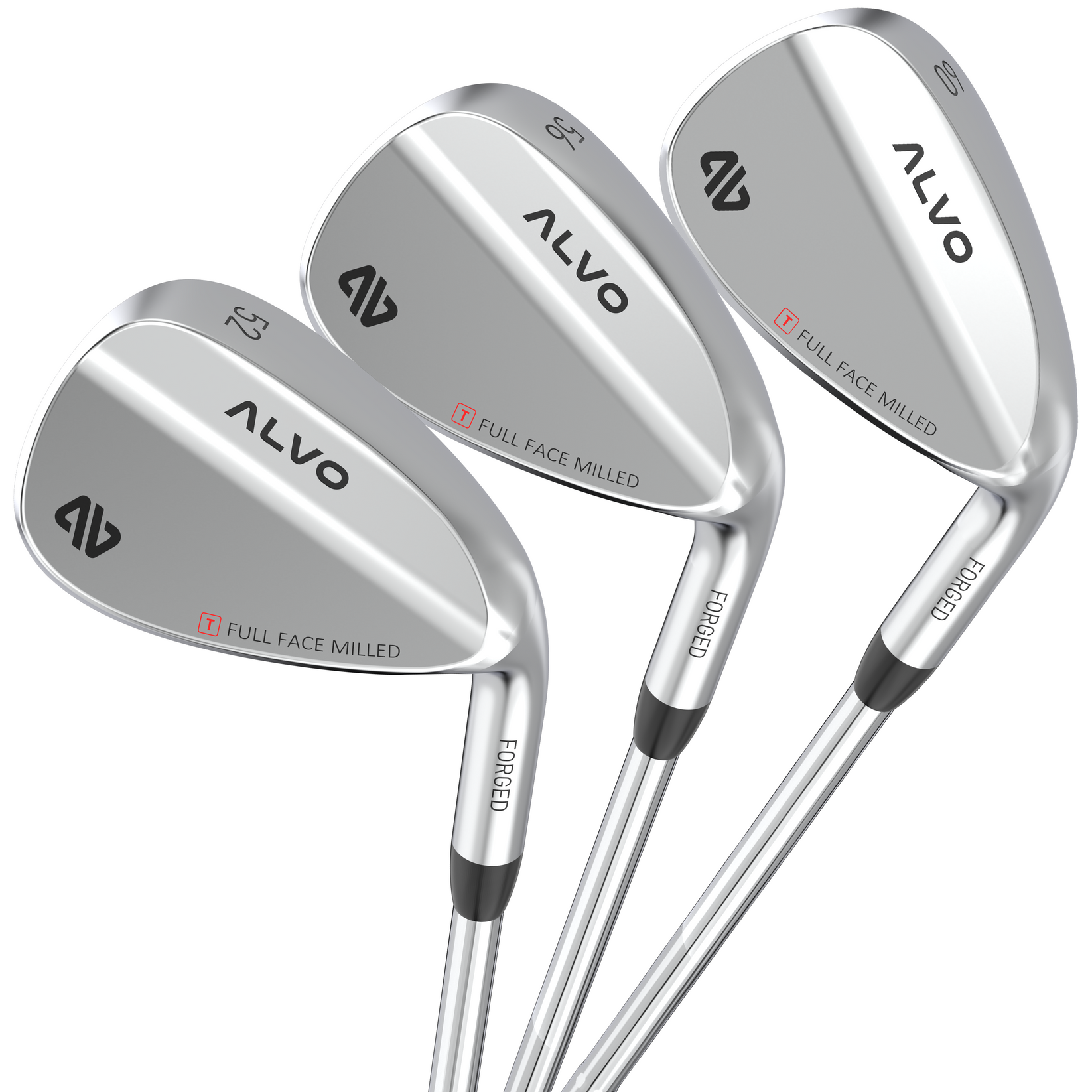 Full Face Precision Milled Wedge - 3 Wedge Set - 52, 56, 60 – Alvo Golf
